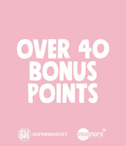 SMAC - SM Markets Over 40 Bonus Points at SM Supermarket and Savemore ...