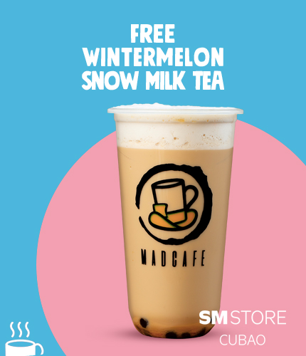SMAC - SM Store FREE Snow Milk Tea at SM Store Cubao