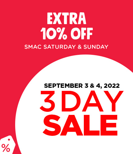 SMAC - SM Store EXTRA 10% OFF at select branches of SM Store