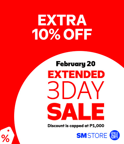 SMAC - SM Store EXTRA 10% OFF at SM Store