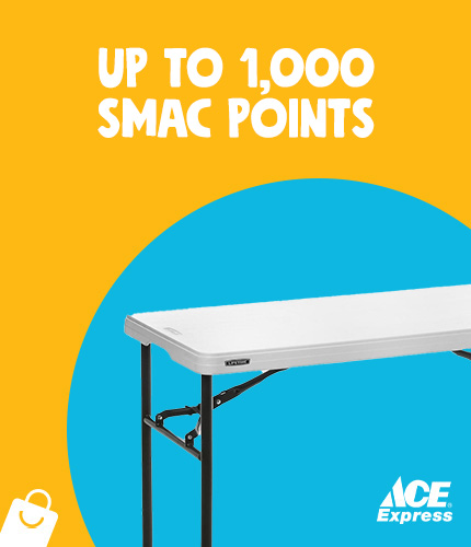 SMAC - Ace Express Up to EXTRA 1,000 SMAC Points at ACE Express