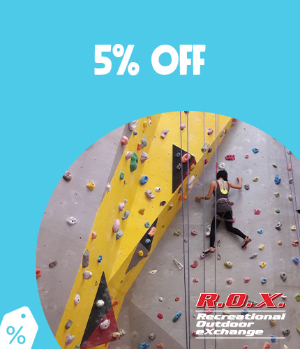 SMAC - ROX 5% OFF on Power Up Climbing Wall at select branches of ROX.
