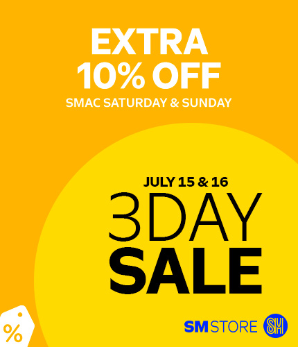 SMAC - SM Store EXTRA 10% OFF at select branches of SM Store