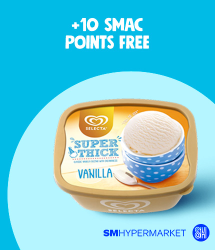 SMAC - SM Hypermarket +10 SMAC POINTS FREE when you buy Selecta Ice ...