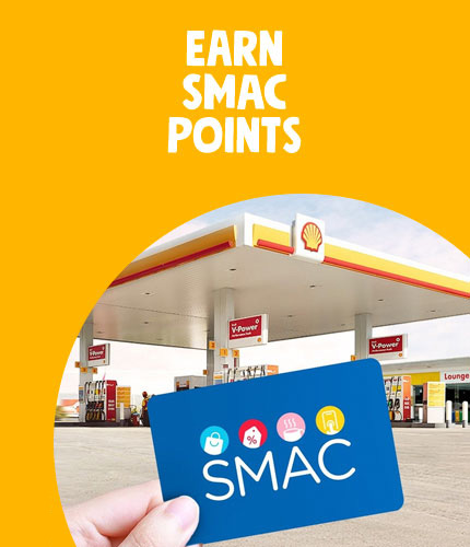 SMAC - Shell Earn SMAC Points at participating Shell stations