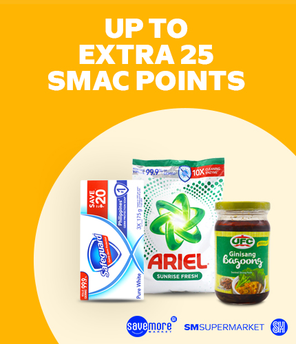 SMAC - SM Markets Up to EXTRA 25 SMAC Points at SM Supermarket ...