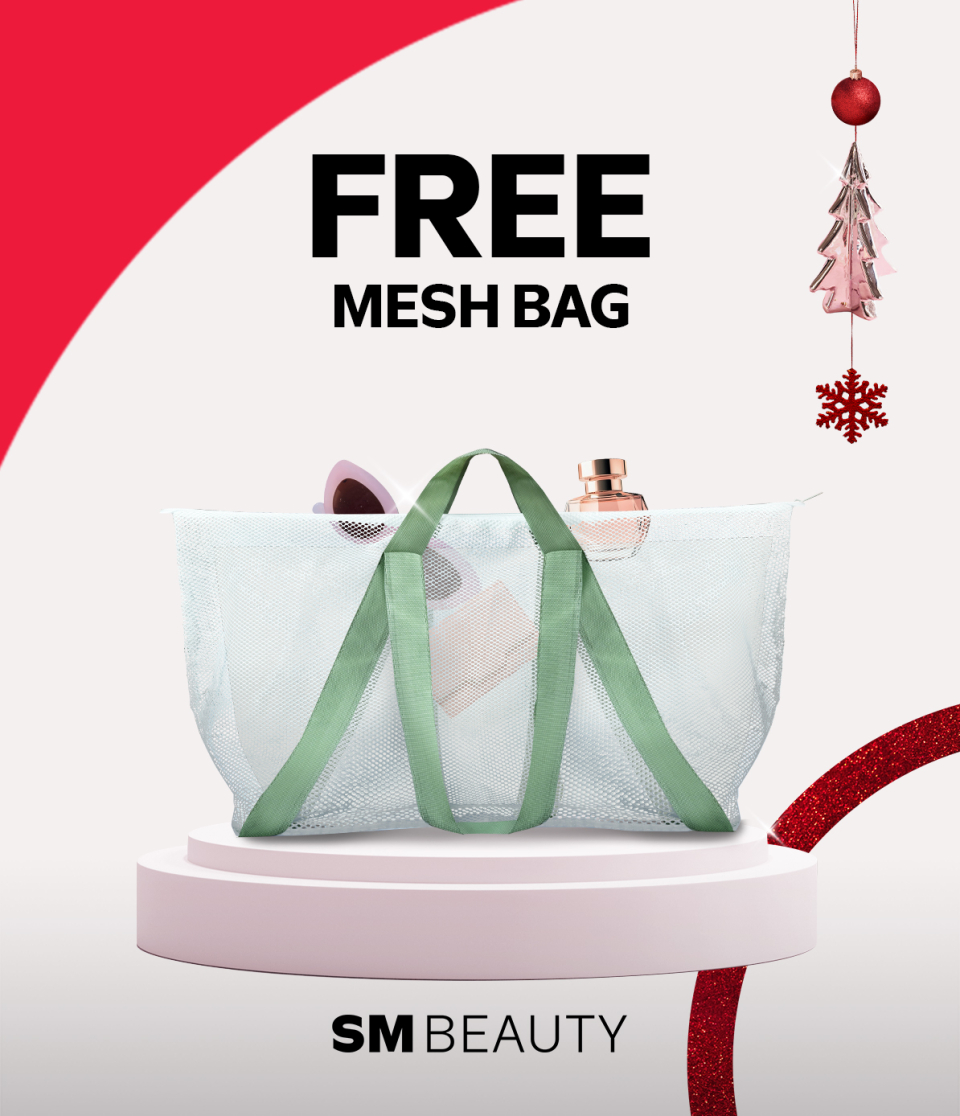 SMAC - SM Beauty FREE Mesh Bag at SM Beauty