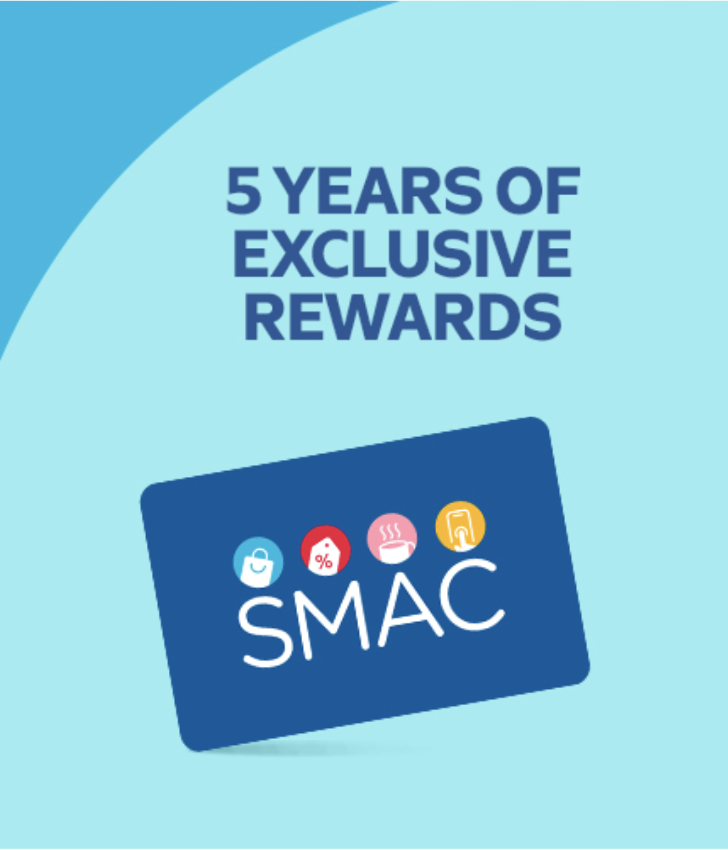 SMAC - SMAC 5 YEARS OF EXCLUSIVE REWARDS at over 4,000 SM Retail Stores ...