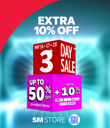 SMAC - SM Store EXTRA 10% OFF at participating SM Store branches